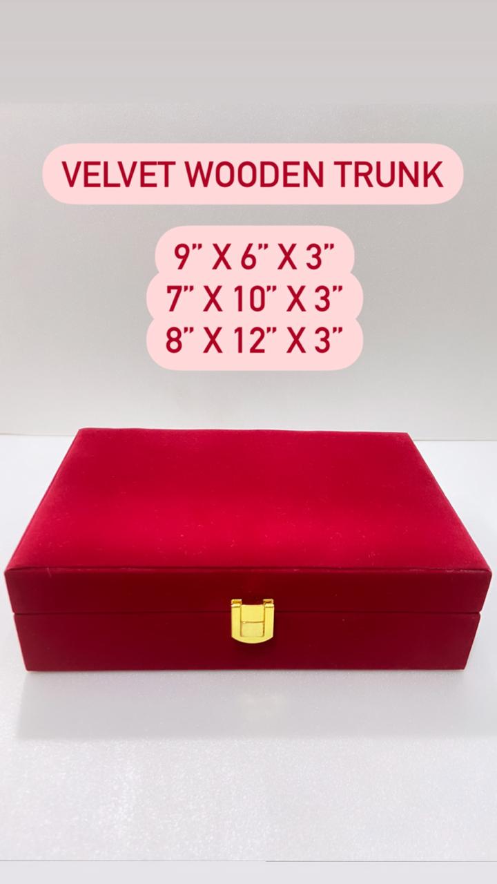 Velvet Wooden Trunk (7″ x 10″ x 3″) – Packageworld