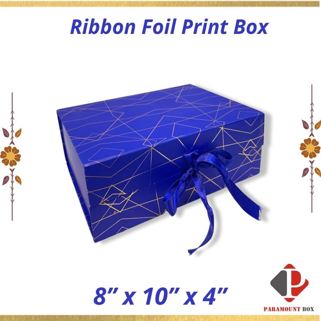 Magnetic Ribbon Box (8” x 10” x 4”) – Packageworld
