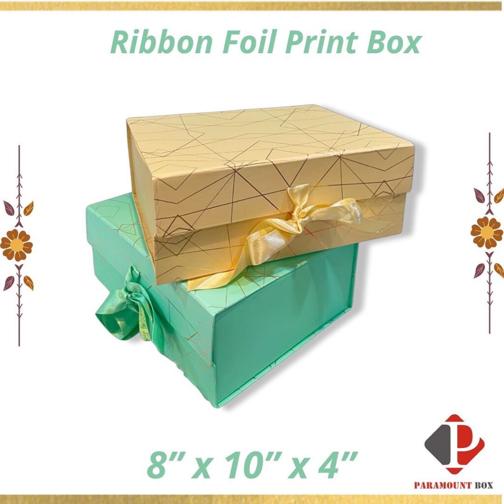 Magnetic Ribbon Box (8” x 10” x 4”) – Packageworld