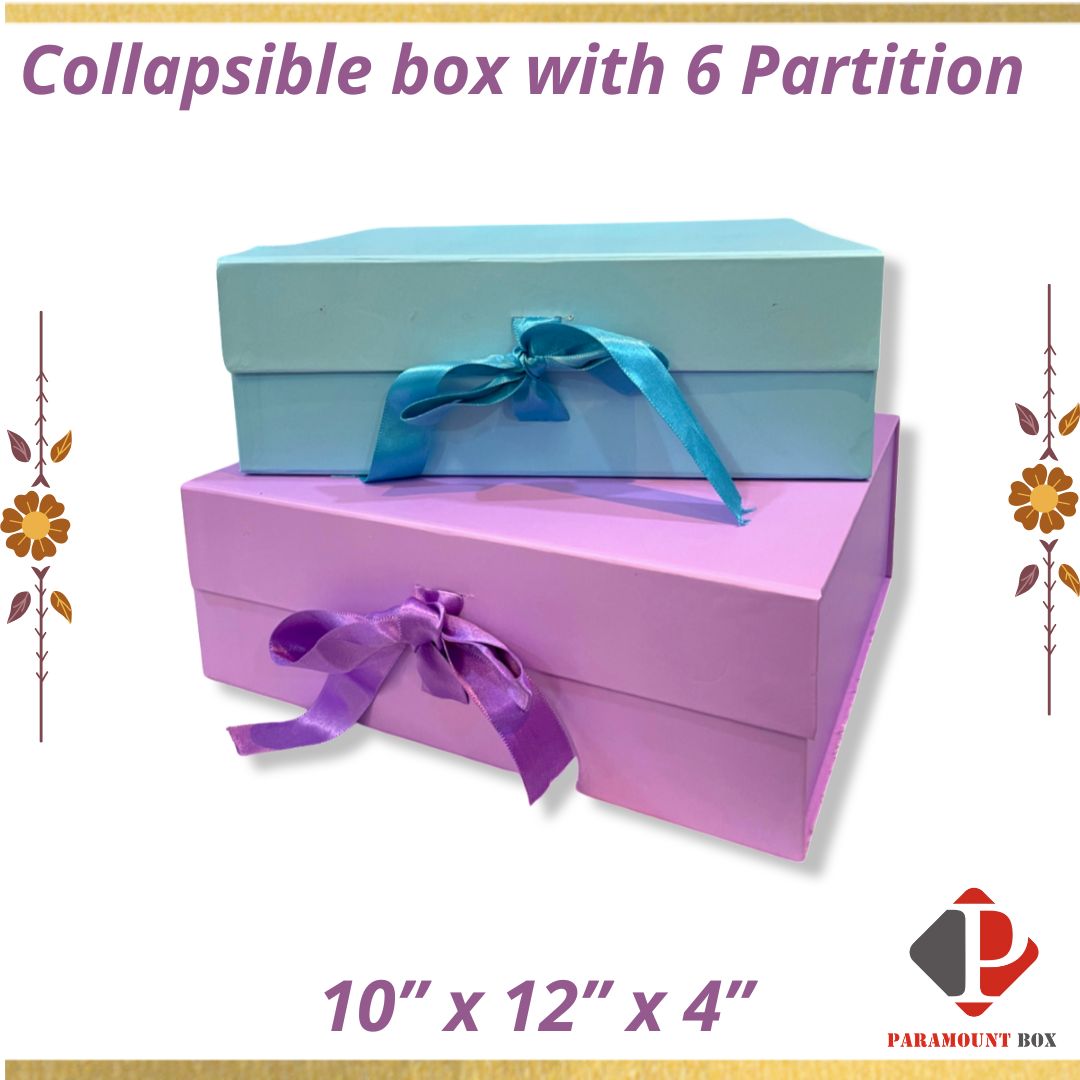 Collapsible Box with 6 Partition (10”x12”x4”) – Packageworld